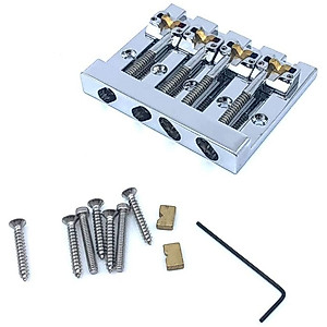 Hipshot KickAss High-mass Bass Bridge for 5-bolt Fender, Chrome