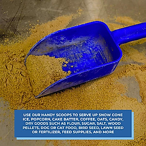 Vikan Remco 63004 Color-Coded Plastic Hand Scoop - BPA-Free Food-Safe Kitchen Utensils, Restaurant and Food Service Supplies, 16 oz, Red