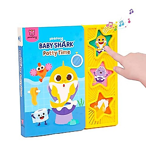 Pinkfong Baby Shark Potty Time Sound Book: Interactive Potty Training StorybookㅣBaby Learning Toys l Interactive Electronic Educational Learning for Preschoolers and Toddlers 1-3