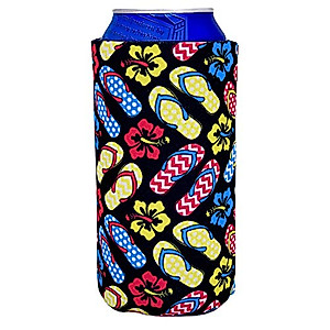 Flip Flop Pattern 16 oz. Can Coolie