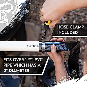 GORILLA Swimming Pool Backwash Hose with Clamp - Extra Heavy Duty - Weather and Chemical Resistant (25 FT)