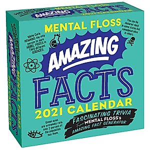 Amazing Facts from Mental Floss 2021 Day-to-Day Calendar: Fascinating Trivia From Mental Floss's Amazing Fact Generator