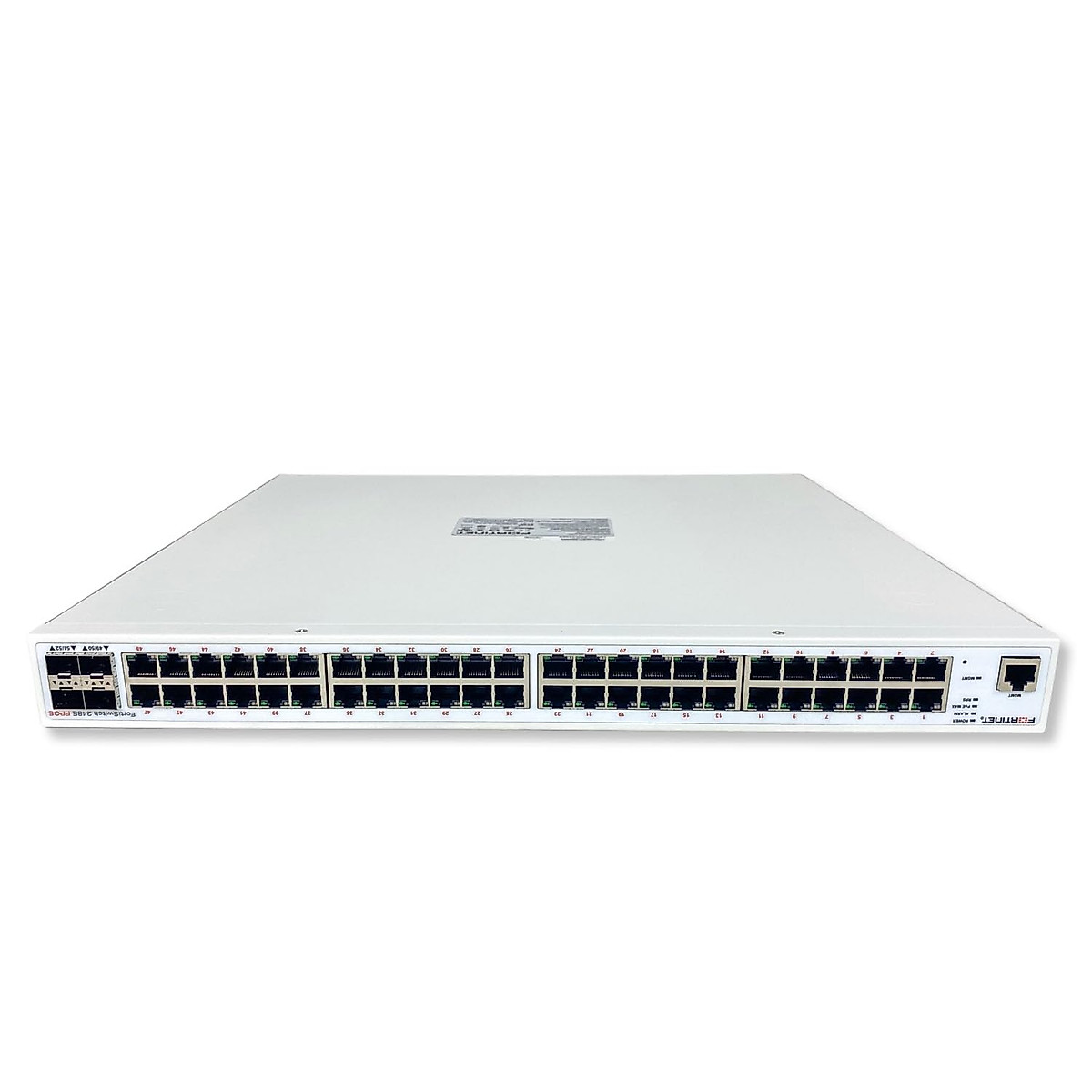 Fortinet - FS-248E-FPOE - Fortinet FortiSwitch 248E-FPOE - Switch - L3 - managed - 48 x 10/100/1000 (PoE+) + 4 x Gigabit SFP - rack-mountable - PoE+ (740 W)