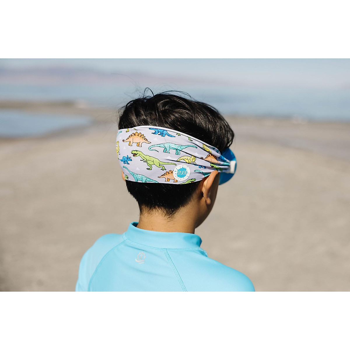 Splash Place SWIM GOGGLES with Fabric Strap - DINO | Fun, Fashionable, Comfortable - Adult & Kids Swim Goggles