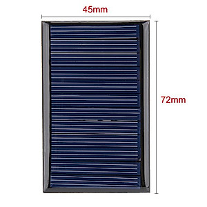 uxcell® 5Pcs 6V 60mA Poly Mini Solar Cell Panel Module DIY for Light Toys Charger 72mm x 45mm