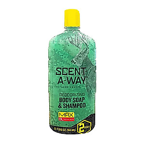 Hunters Specialties Scent-A-Way MAX 32oz Liquid Body Soap & Shampoo, Green, 32 oz