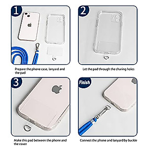 NITITOP Cell Phone Lanyard，Phone Strap，Lanyard with Adjustable Nylon Neck Strap for Crossbody Or Hanging Around The Neck with 2PC Patchs-Wine Red