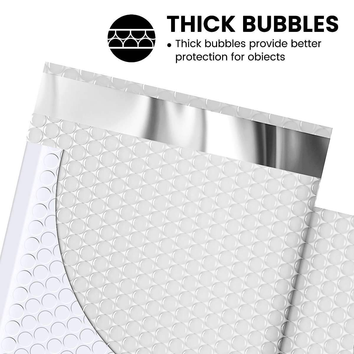 Fuxury Bubble Mailer White, 100 Pack 6x10 Bubble Mailers,Self Seal Waterproof Mailing Envelopes, Bubble Padded Envelopes, Shipping Bags for Mailing,Packaging, Small Business, Boutique, Bulk #0