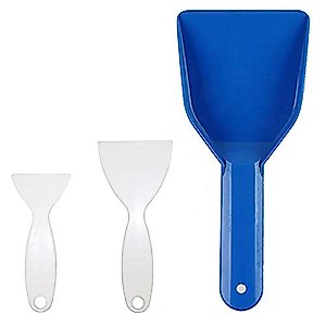 MSTEKI Set of 3 Plastic Refrigerator Ice Shovel Ice Scraper Snow Remover Cleaning Freezer Frost Shovel Ice Remover Scoop