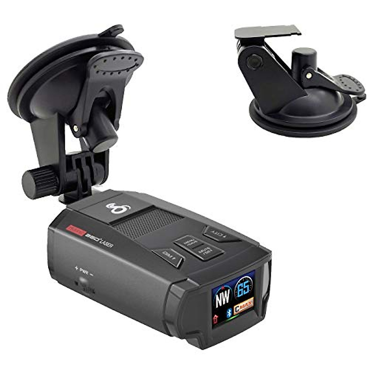 Super Suction Radar Detector Windshield Suction Cup Mount for Cobra Radar Detector iRadar ESD SPX RAD 480i 450 380 7800BT Radar