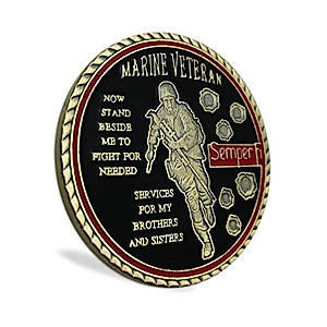 USMC Challenge Coin - Veteran Marine Corps Semper Fi Military Coin