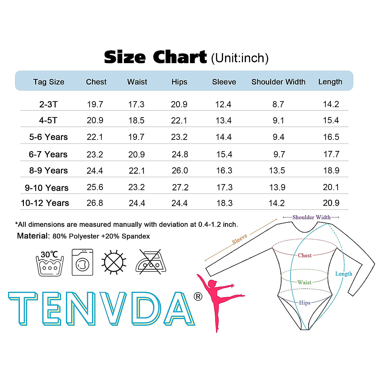 TENVDA Gymnastics Leotards for Girls 3t 4t Long Sleeve Tumbling Outfit Sparkly Purple Unicorn Toddler Kids Bodysuits