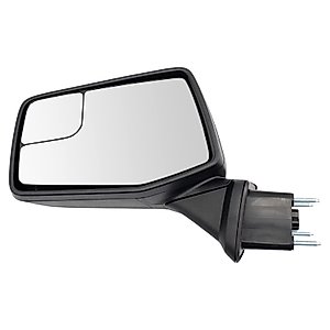 TRQ Left Mirror Manual Drivers Side Compatible with 2019-2023 Chevrolet Silverado 1500 2022 Silverado 1500 LTD GM1320582