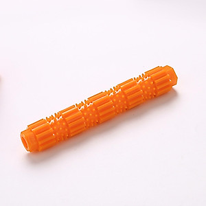 NEREIDS NET Dog Chew Toy Dog Toy Treat Dispensing Pet Chew Toy Bite-Resistant Dental Care Interactive Teeth Cleaning Toy Pet Supplies Durable Dog Toy Orange S
