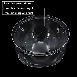 20.5" Commercial Cotton Candy Machine Bowl Bubble Cover Shield Floss Maker Clear Prevent Sugar Overload Plastic Cotton Candy Cover