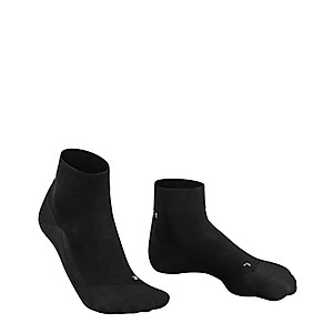 FALKE Mens RU4 Light Short Running Socks, Breathable Moisture Wicking Anti-Blister, Low Cut Athletic Ankle Sock, Black (Black-Mix 3010), US 10.5-11.5 (EU 44-45 Ι UK 9.5-10.5), 1 Pair,16760