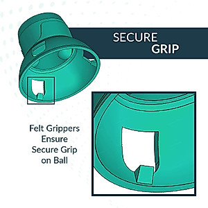 POP-iT Easy Tennis Ball Pick Up Accessory Tennis Equipment Gifts for Men and Women Fits on Adult Racquet Overgrip