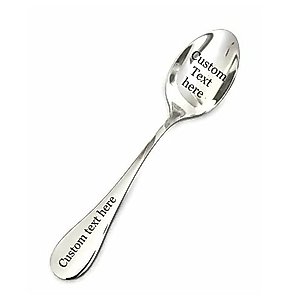 Custom tablespoon Dinner spoon stainless steel Engraved name ice cream Spoon Personalized Birthday Christmas Gift