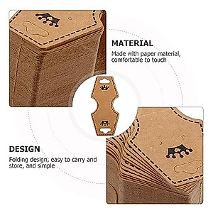 VOSAREA 100pcs Decor Choker Display Card for Jewelry Necklace displaying Cards Hair Band Cards Display Cards for Jewelry Necklace Cards Jewelry Supplies Paper Earring Card Crown