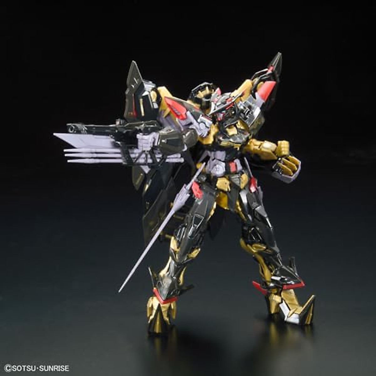 BANDAI Hobby RG #24 Gold Frame Amatsu Mina Gundam Seed Astray Model Kit (1/144 Scale)