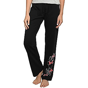 Disney Women's Pajama Lounge Set Minnie Mouse (Grey Tee & Black Pants, 3X)