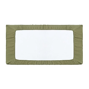 1 Pack Premium Stretchy Crib Sheets Quality Pad Cover - Ultra Soft Cotton Hypoallergenic, Silky Comfort Knit Sheets, Safe and Snug Bed Decoration for Baby Newborn (Green)