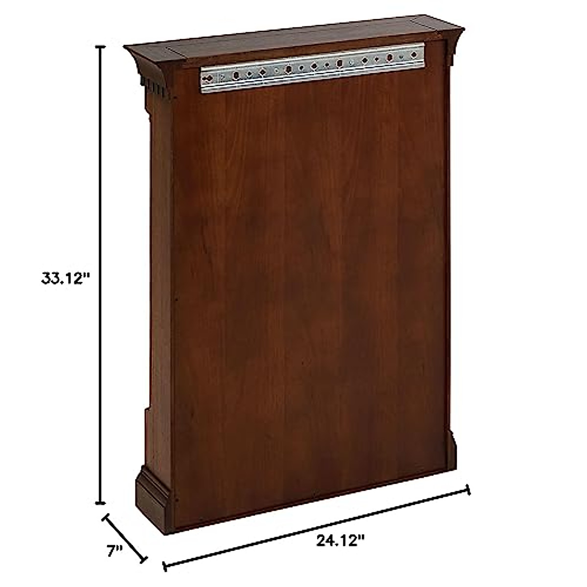 Signature Hardware 484247 Claudia 24" Mahogany Framed Single Door Medicine Cabinet