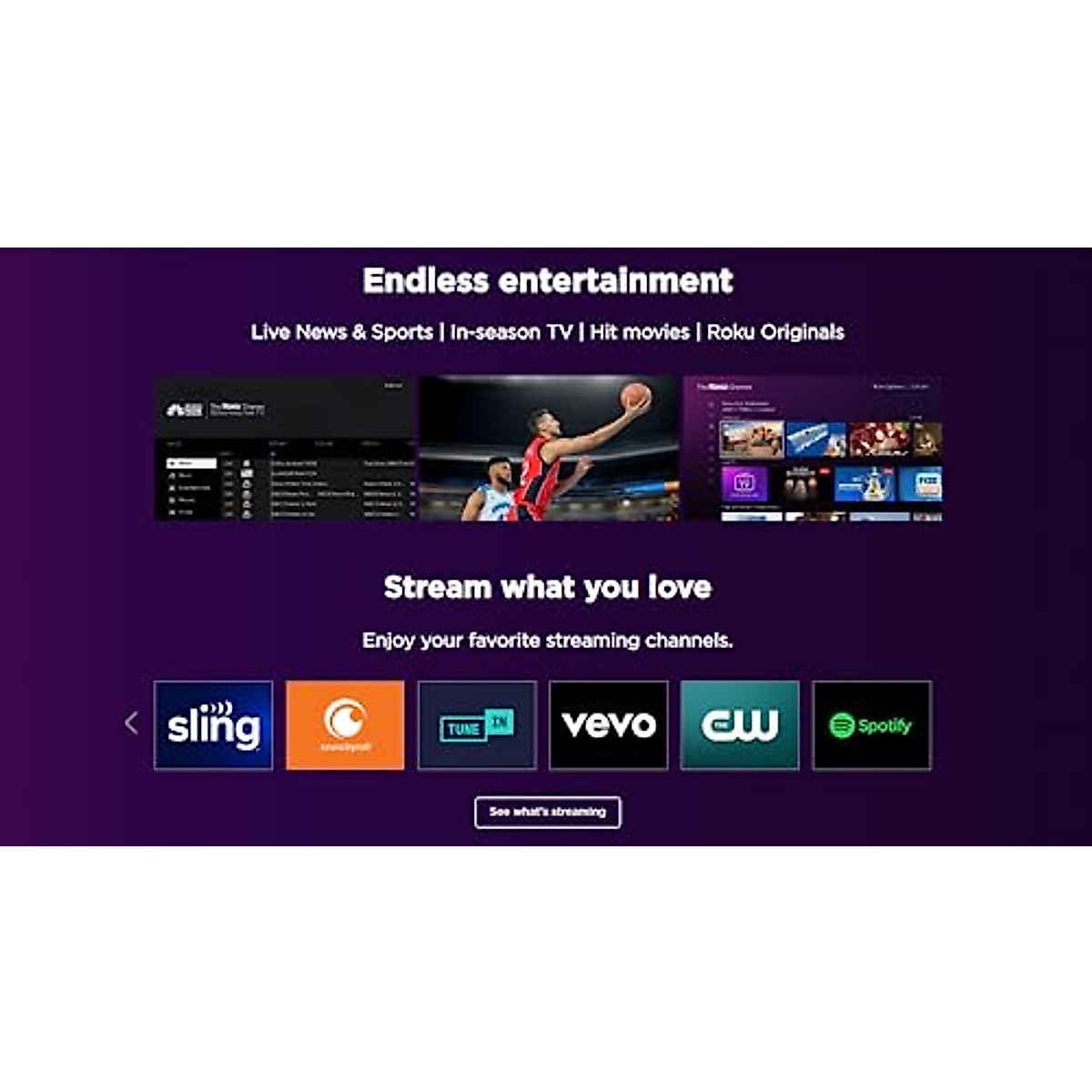 PHILIPS 55-Inch Class 4K 2160p Smart TV Led HDR10 120Hz Refresh Rate Roku TV Works with Siri Hey Google & Airplay 55PFL(Renewed)