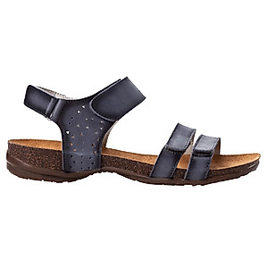 Propét Women's Farrah Sandal, Blue, 10 2E US