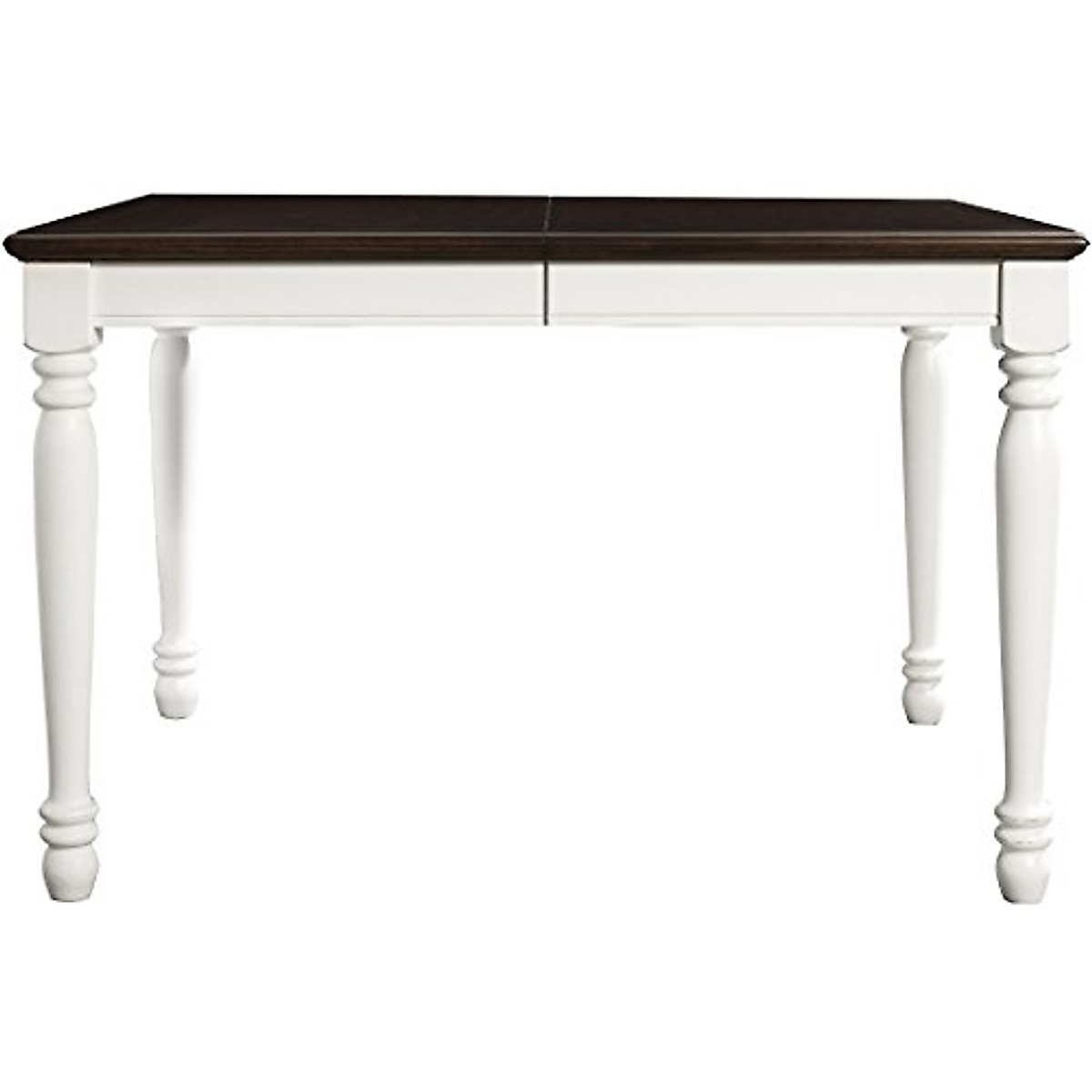 Crosley Furniture Shelby Dining Set with Table and Extension Leaf, 7-Piece (6 Chairs), Distressed White