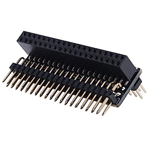 GeeekPi Micro Connectors 40-pin GPIO 1 to 2 Expansion Board for Raspberry Pi, 2 x 20-pin Strip Dual Male Header Double Row Straight GPIO Connector Pin Header Compatible with Raspberry Pi