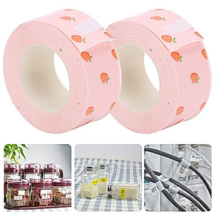 2 Packs Print Label Tape for Labeler Durable Thermal Paper Clear Writing Suitable High Temperatures Width Length