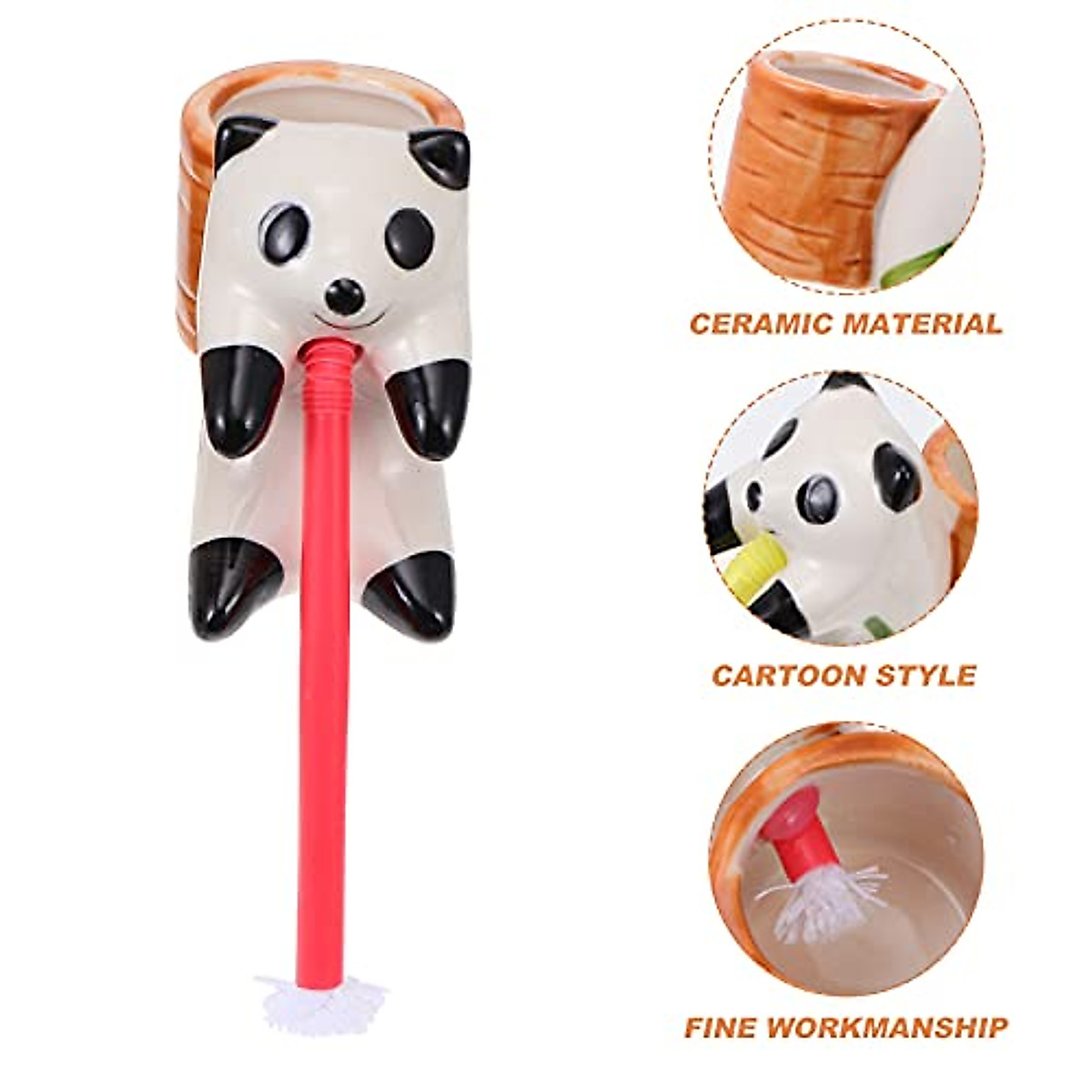 BESTOYARD 2Pcs Potted Decoration Ceramic Planter Animal Plant Bonsai Decor Bonsai Pot Ceramic Flower Animal Succulent Planter Cartoon Bonsai Decorative Planter Soil Student Mini Basin Panda