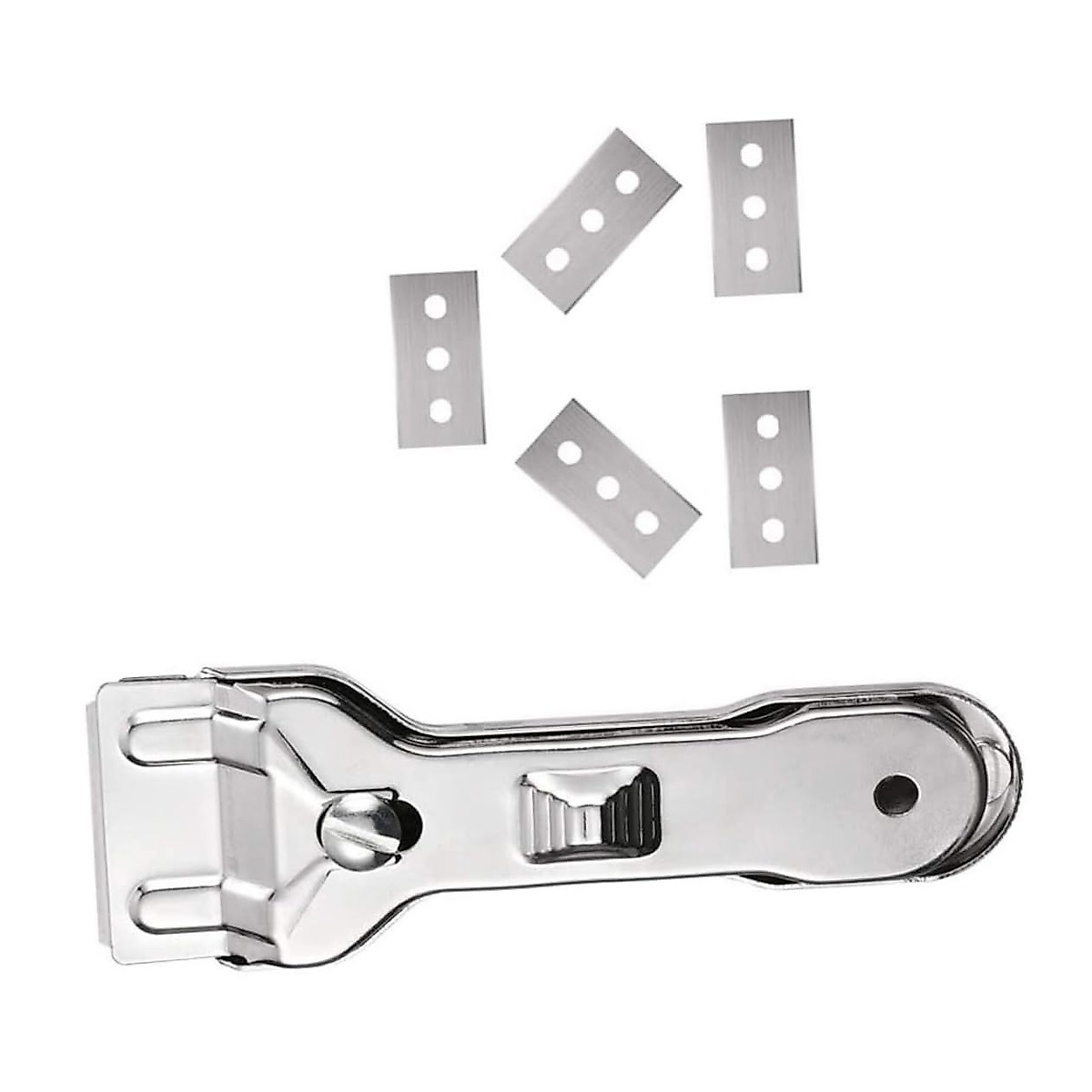 Amosfun 1 Set Glass Scraper Cleaning Shovel Glass Cleaning Scraper Cleaning Scraper for Glass Clean Keeping Scrapers Cleaning Scrapers Ceramic Hob Scraper Cooktops Cleaning Scraper