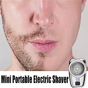 Mini Shaver Portable Electric Shaver,Electric Razor for Men,Mini-Shave Pocket Portable Shavers,USB Rechargeable Waterproof Shaver Wet and Dry Use Suitable for Home,Car,Travel Gift for Father Husband