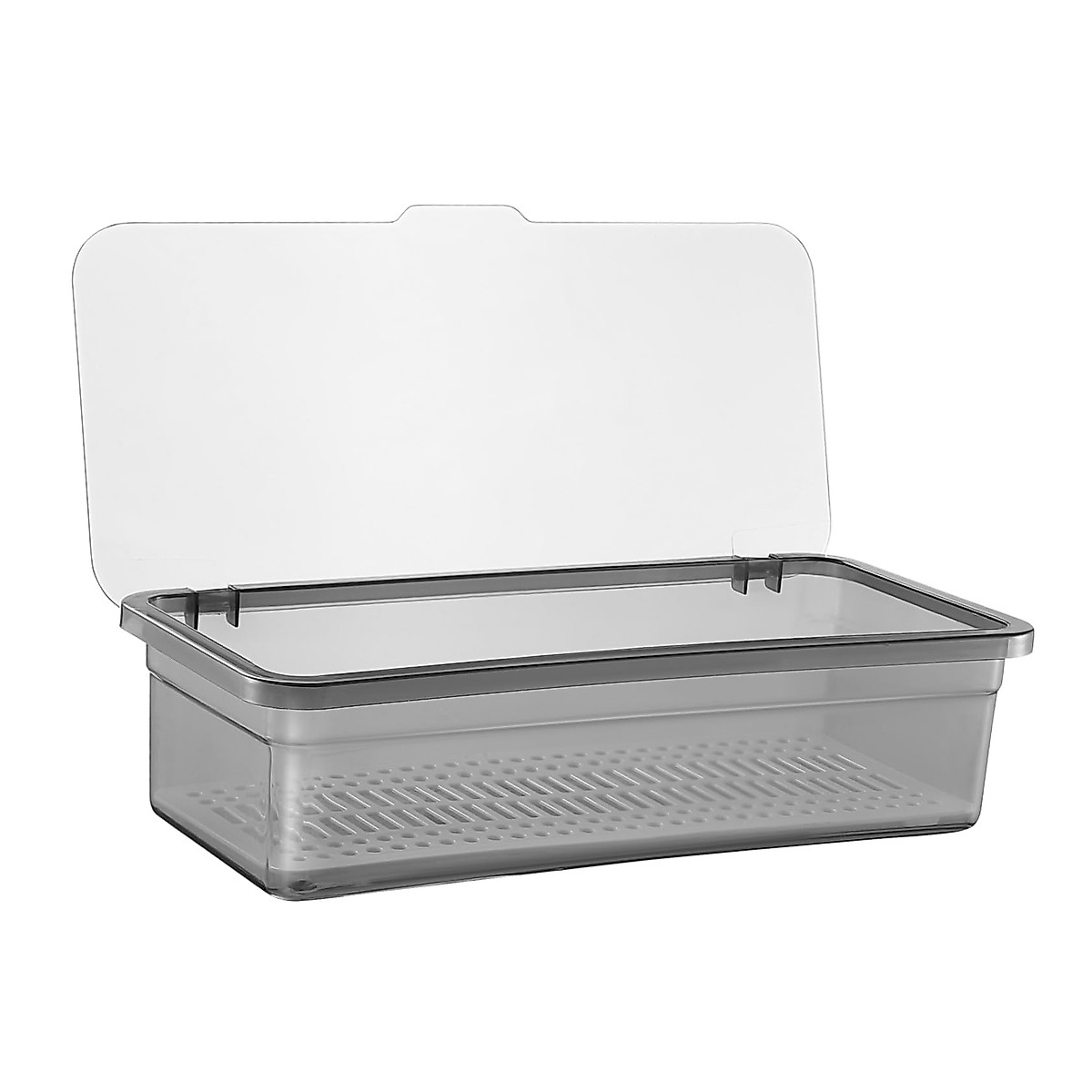 DOITOOL Drawer Organizer With Lid And Drainer Chopsticks Drain Storage Box Flatware Tray with Lid Chopsticks Storage Holder for Chopsticks Fork Flatware Tableware Dust- proof Dinnerware Holder