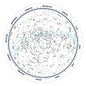 Tirion Double-Sided Multi-Latitude Planisphere Night Sky Star Map Guide for Astronomy
