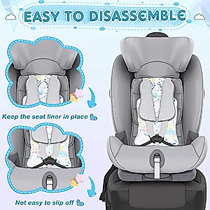 Pinkunn 2 Pcs Gel Car Seat Cooler Pad Summer Chair Ice Cushion Breathable Baby Car Seat Cooling Pad Summer Cooler Seat Cushion Multifunctional Ice Mat for Stroller Baby Dining Chair, Child Safety Seat