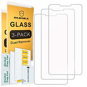 Mr.Shield [3-PACK] Designed For LG G7 ThinQ [Tempered Glass] Screen Protector [Japan Glass With 9H Hardness] with Lifetime Replacement