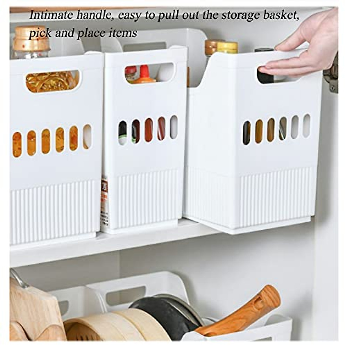 YUEGOO Kitchen Sinks Solid Under Sink Storage Storage Shelf for Bathroom Kitchen, Multifunction Organizer for Kitchen Bathroom Office Living Room Under Sink/White/32 * 14 * 25cm