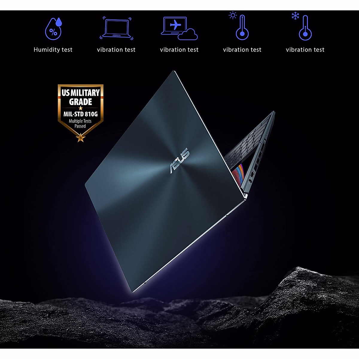 ASUS ZenBook Pro Duo 15 UX582 15.6" 4K OLED Touchscreen (Intel 14-Core i7-12700H, 16GB DDR5 RAM, 1TB SSD, GeForce RTX 3060 6GB) Business Laptop, ScreenPad Plus, Backlit, IST HDMI, Stylus, Win 11 Pro