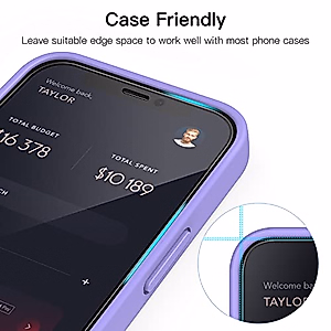 JETech Full Coverage Screen Protector for iPhone 12 mini 5.4-Inch, Black Edge Tempered Glass Film with Easy Installation Tool, Case-Friendly, HD Clear, 3-Pack