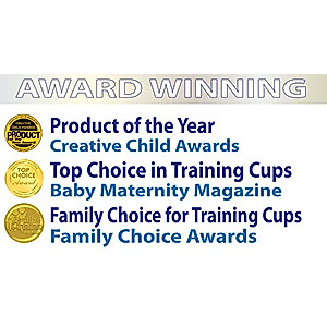 Reflo Smart Cup (Clear 1-Pack) Open Training Cup, Toddler Cup, No Suction 6oz, 360 Control-Flow, USA MADE Premium High-Impact Plastic