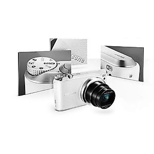 Samsung WB350F 16.3MP CMOS Smart WiFi & NFC Digital Camera with 21x Optical Zoom and 3.0" Touch Screen LCD and 1080p HD Video (White)