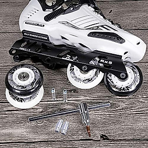 Aluminum spacers Skates 8-Pack Spacers for 6mm Axles Spacers (Silver)