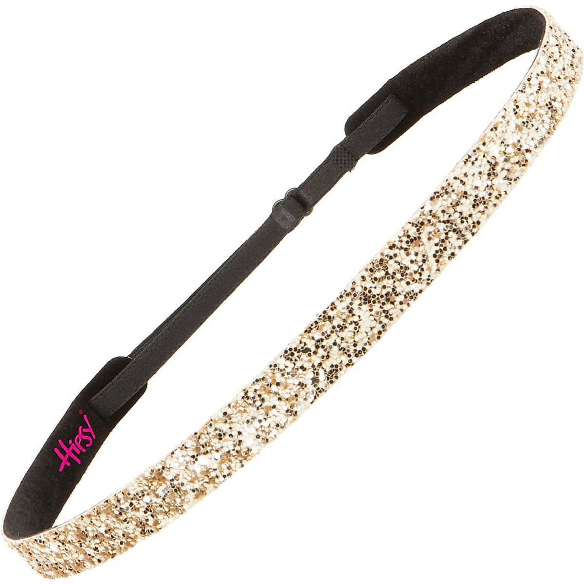 Hipsy Women's Adjustable NO SLIP Bling Glitter Headband Mixed Pack (Golden Rod 2pk)