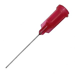 SANANTS 25 Ga Industrial Unsterilized 1 Inch Blunt Tip Dispensing Needle with Luer Lock(Red,50 PCS)