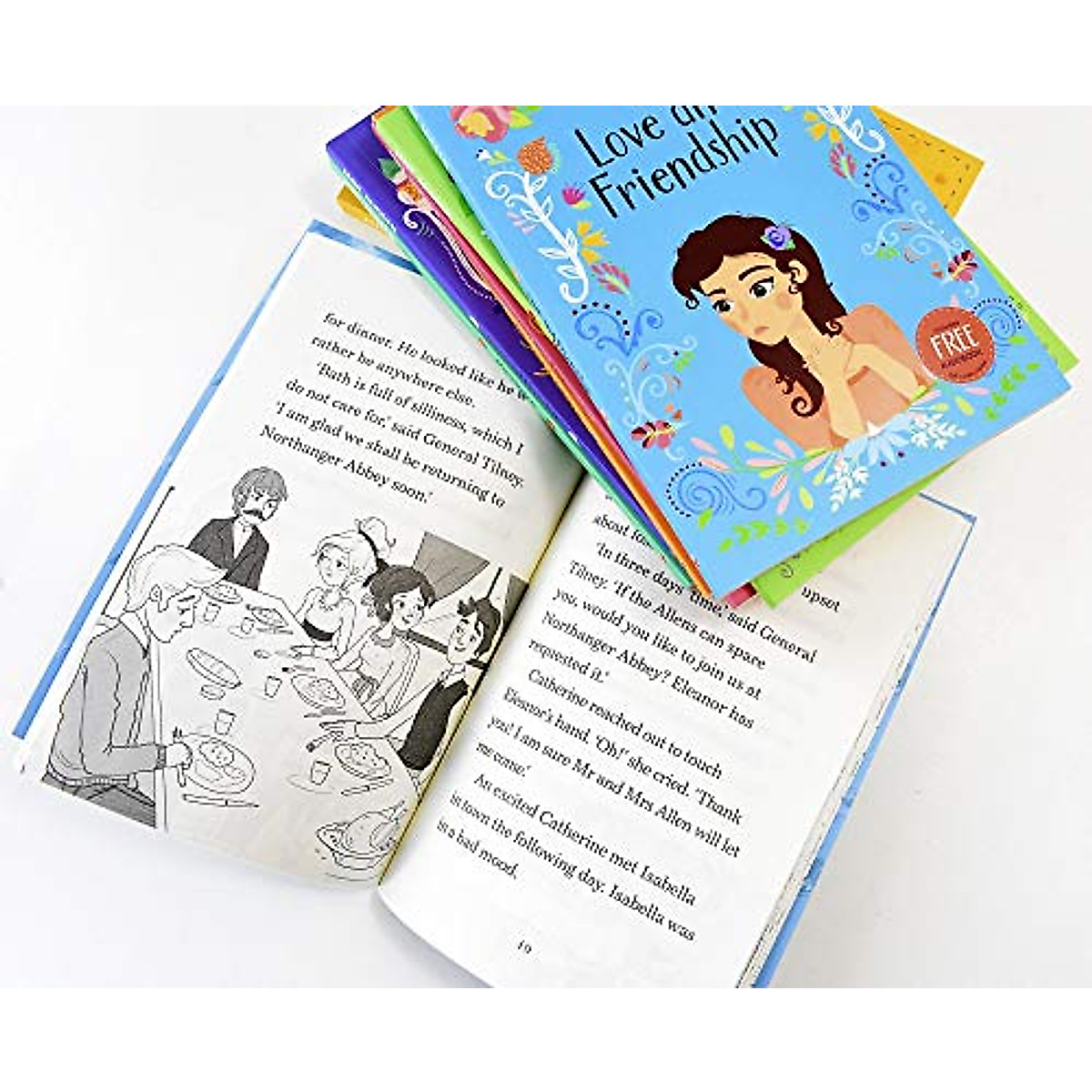 Jane Austen Children's Stories (Easy Classics) 8 Book Box Set (Emma, Pride and Prejudice, Northanger Abbey … Sense and Sensibility)