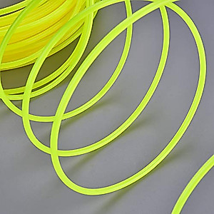 Round Trimmer Cord, Mower Line, Strimmer Cord, Nylon Round Line, Trimmer Line, for Lawn Mower Brush Cutter Grass Trimmer Strimmer(3.0mm*15m-yellow)