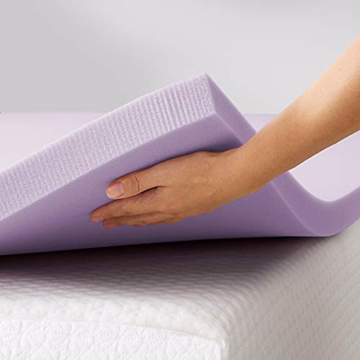 Best Price Mattress Queen Mattress Topper - 1.5 Inch Lavender Infused Memory Foam Bed Topper Cooling Mattress Pad, Queen Size